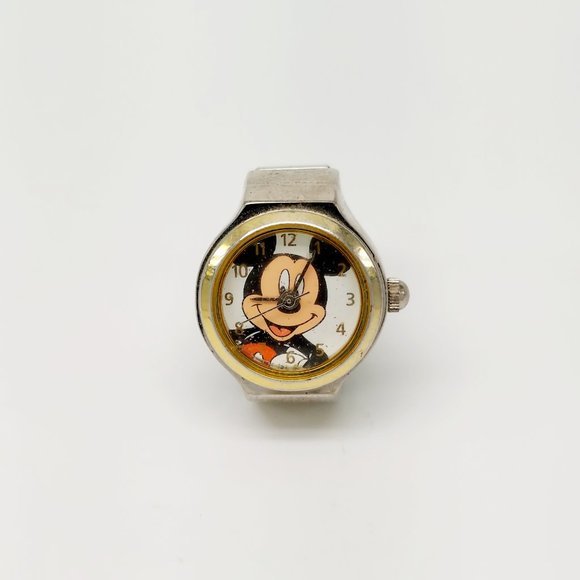Disney | Accessories | Vintage Disney Mickey Mouse Ring Watch Works ...